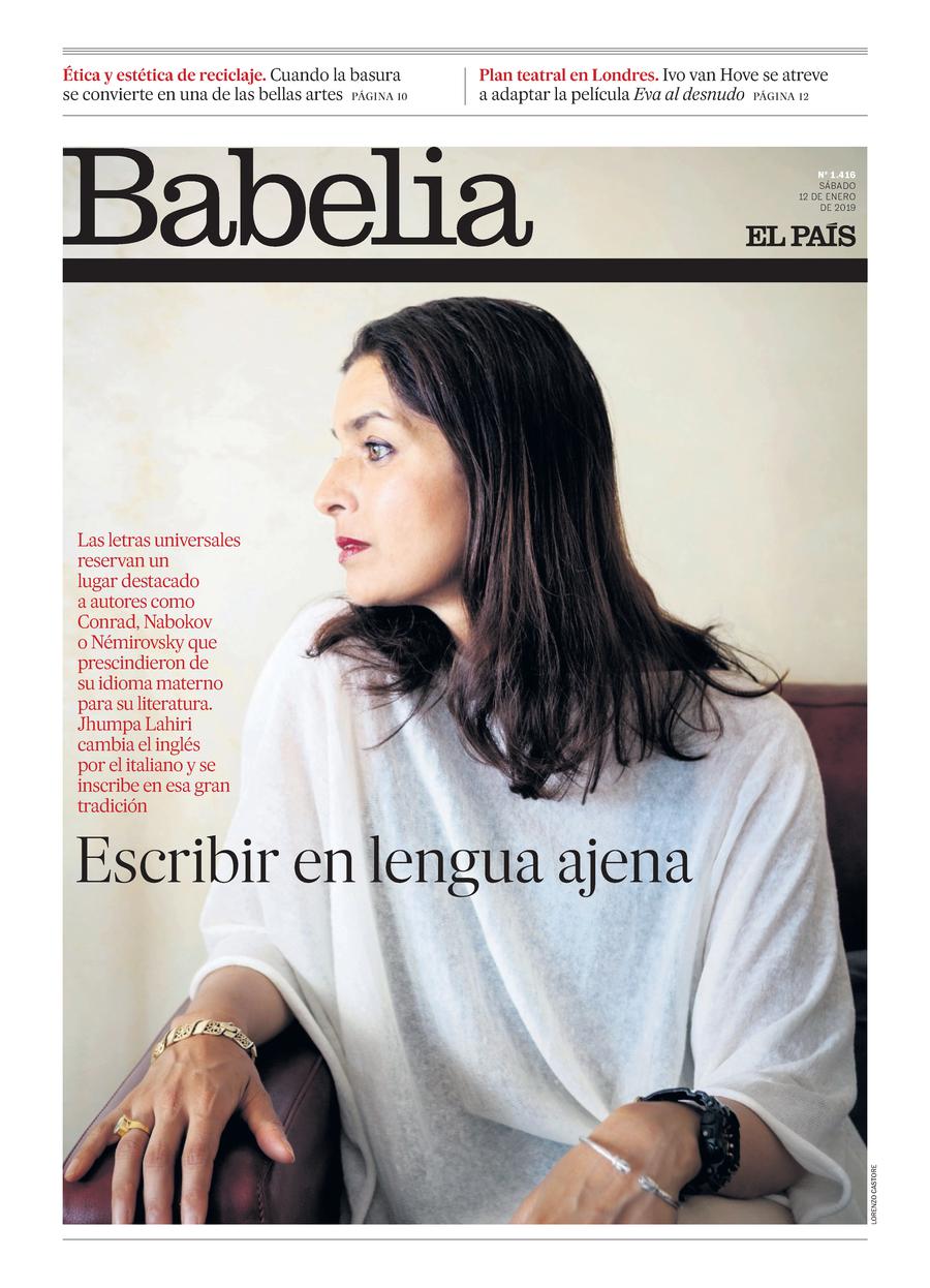 Portada de Babelia EL PAÍS del 12-01-2019