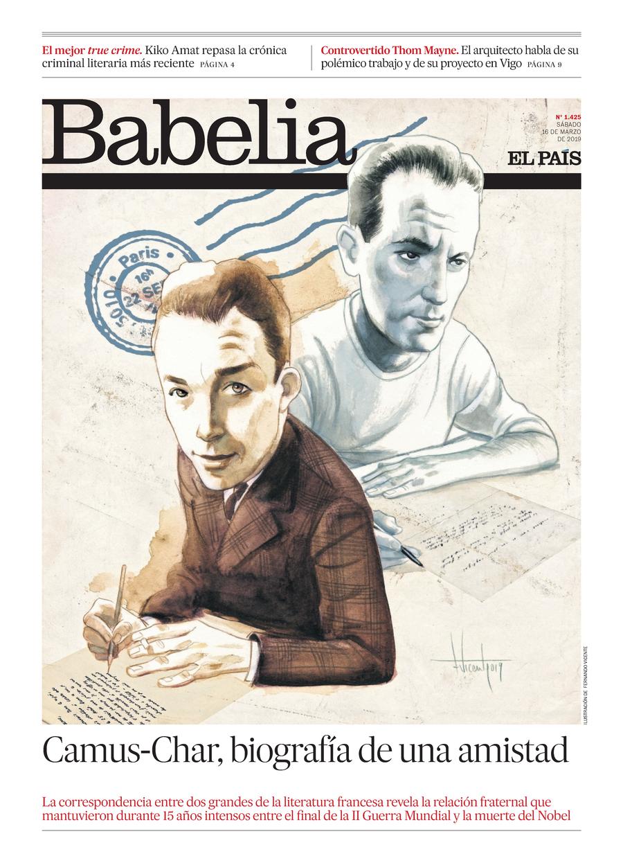 Portada de Babelia EL PAÍS del 16-03-2019